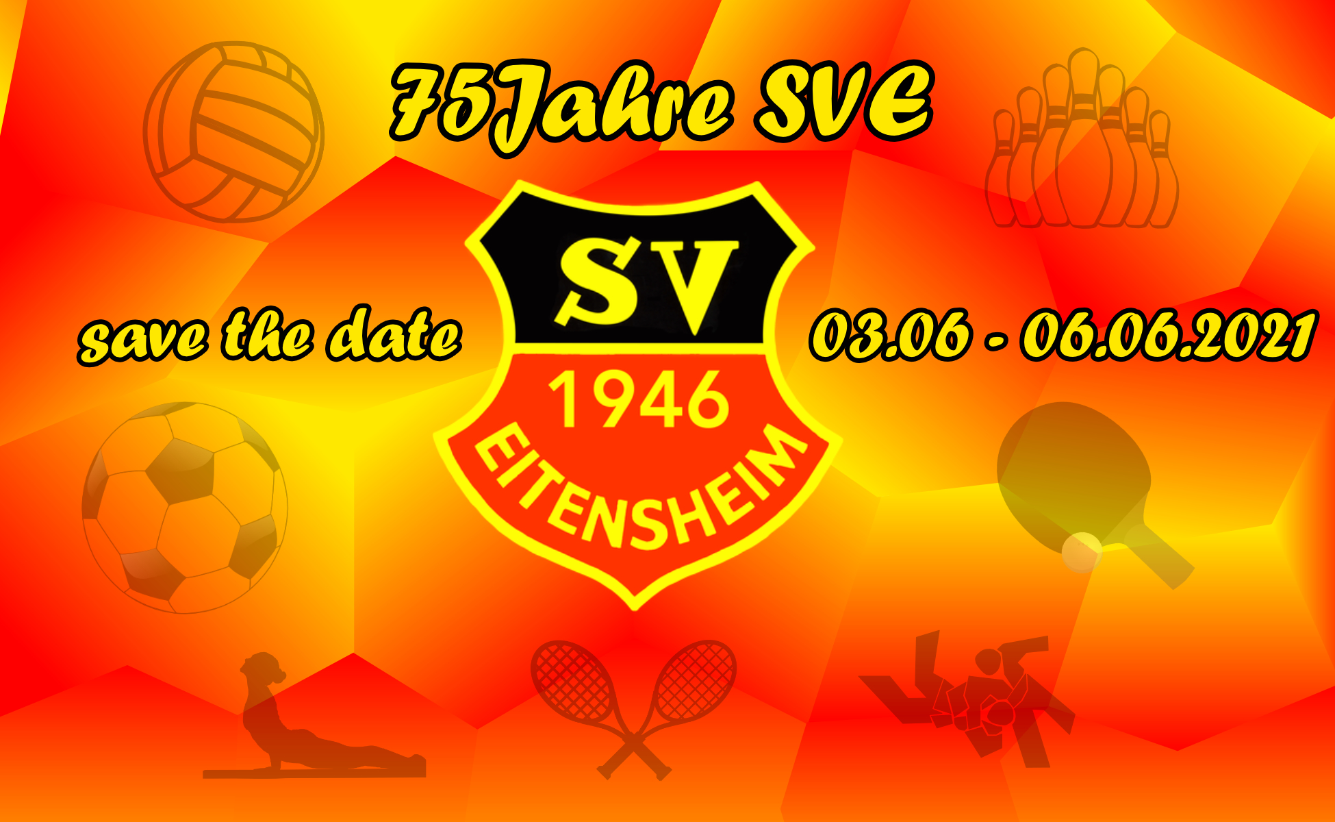 Absage Festivitäten zum Jubiläum 75 Jahre Sportverein | SV Eitensheim 1946 e.V.