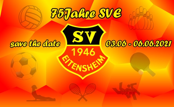 Absage Festivitäten zum Jubiläum 75 Jahre Sportverein | SV Eitensheim 1946 e.V.